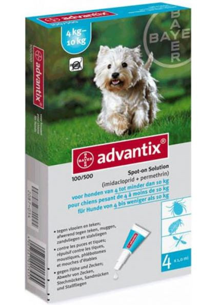 Advantix 100/500 für Hunde von 4 bis 10 kg - Brekz.de