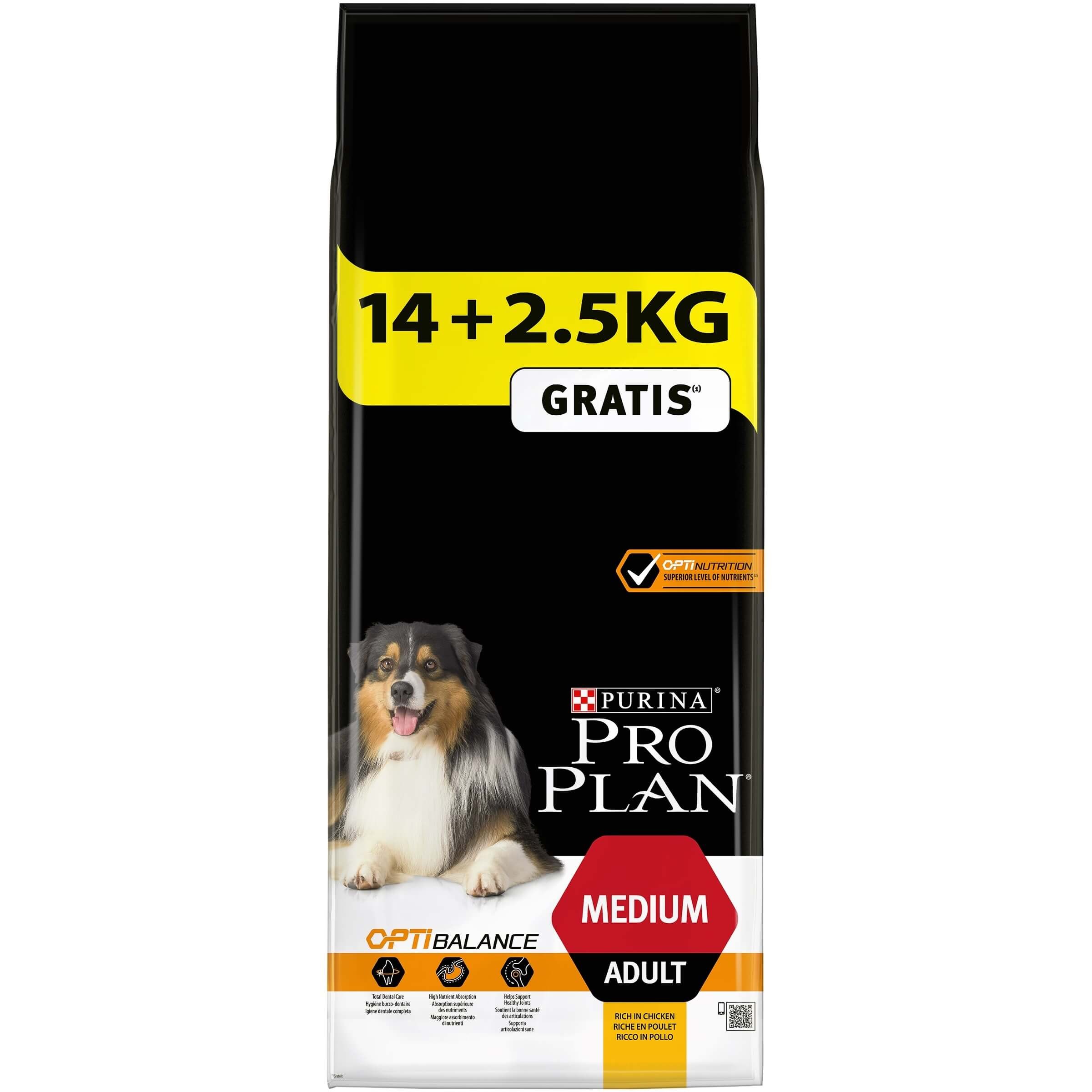 Pro Plan Adult reich an Huhn Optibalance Hundefutter | Günstig