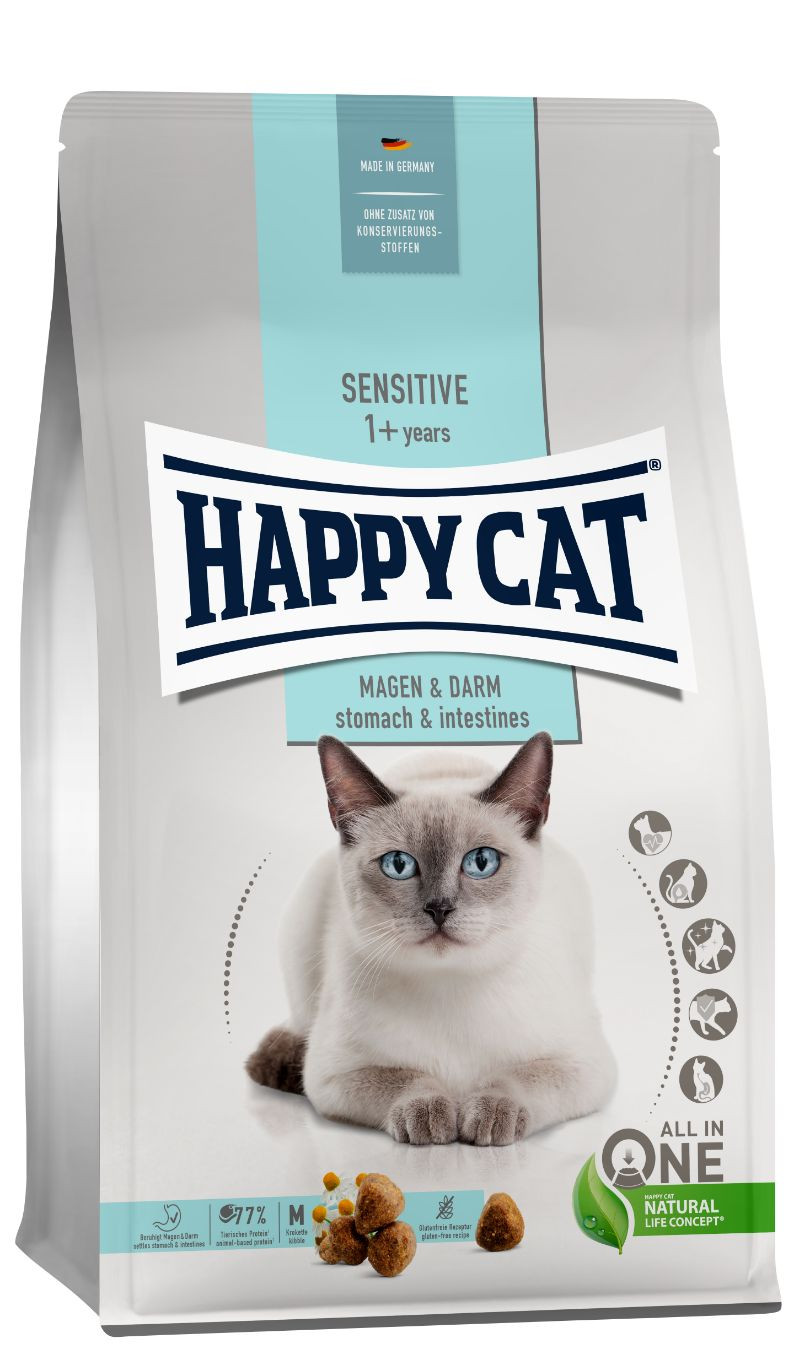 Happy Cat Adult Sensitive Magen & Darm Katzenfutter|Gesund