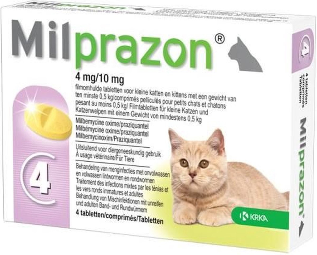 Milprazon Entwurmungsmittel für Katzen und Kätzchen ( 0,5 - 2 kg)